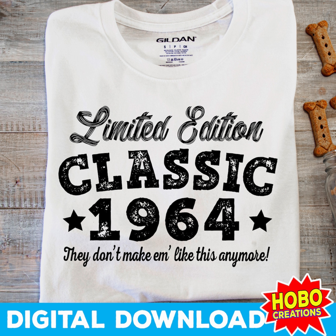 60th Birthday Svg, 1964 Svg, Classic 1964 Svg, 60 Birthday Svg, Limited ...