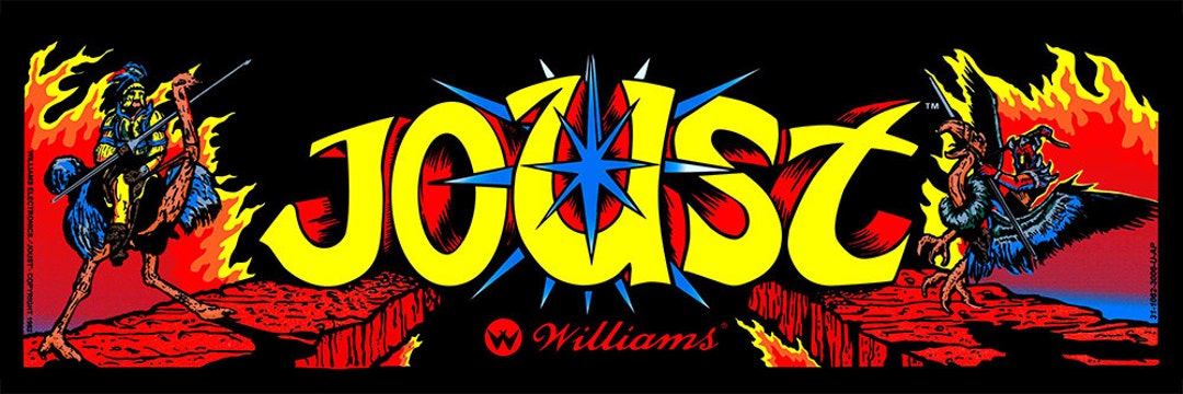 Joust Marquee, Arcade, 12 X 36" Video Game Poster, Print - Etsy