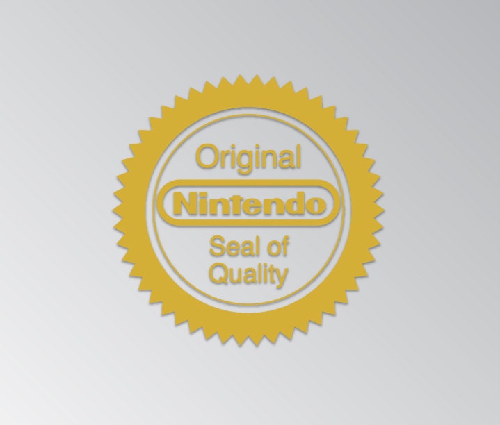 Nintendo Seal of Quality Logo Decal, Gold Sticker, Gold Decal, Bumper ...