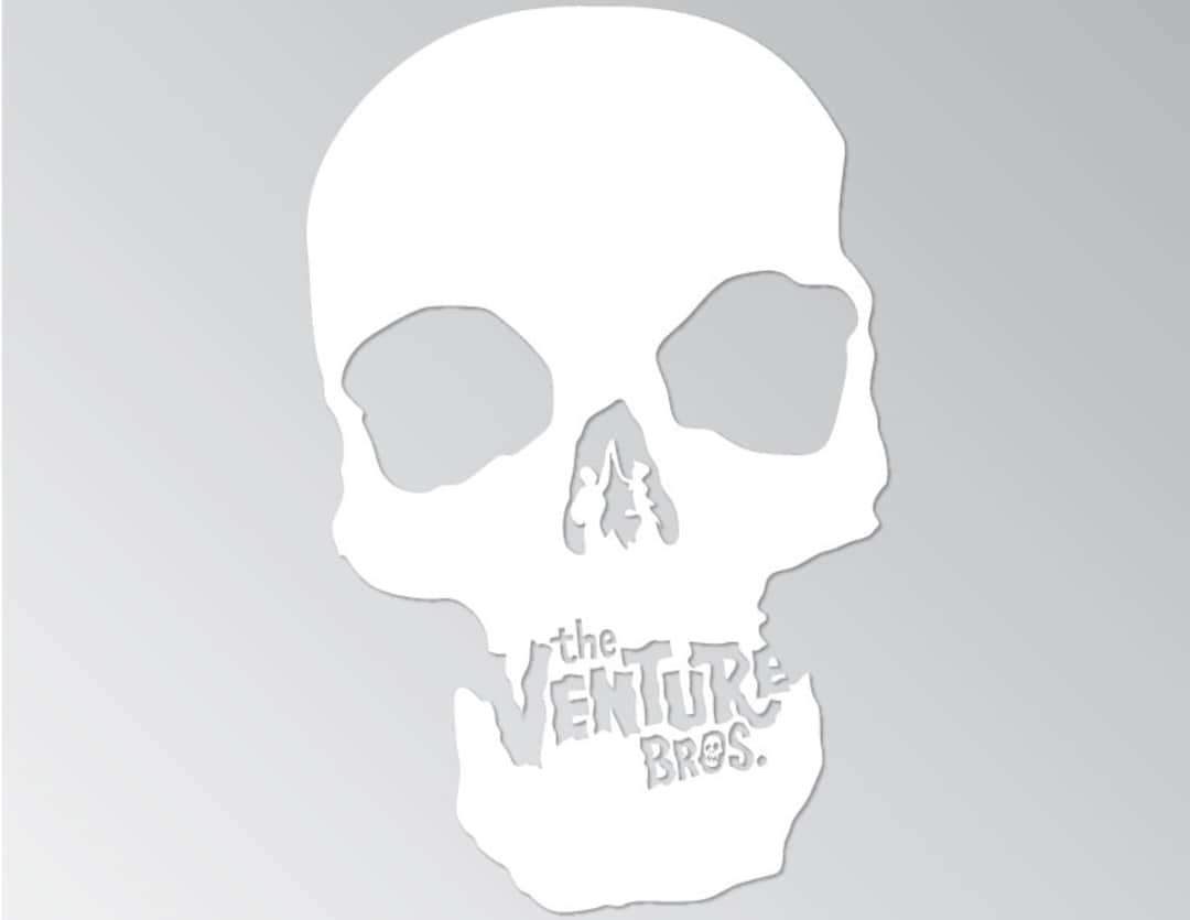 The Venture Brothers Skull Logo Vinyl Decal, Sticker, Bumper Sticker ...