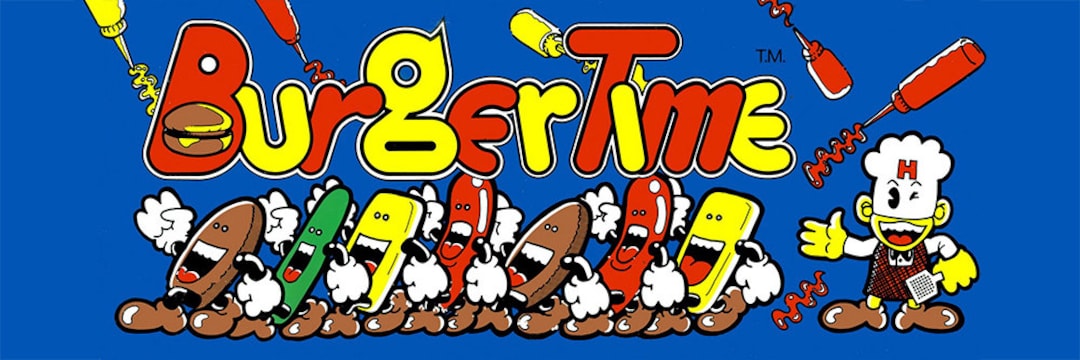 Burger Time, Arcade, 12 X 36" Video Game Poster, Print - Etsy