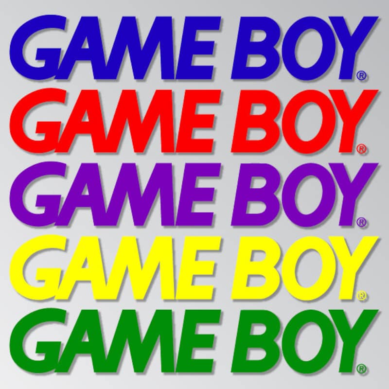 Nintendo Gameboy Logo Sticker - Etsy