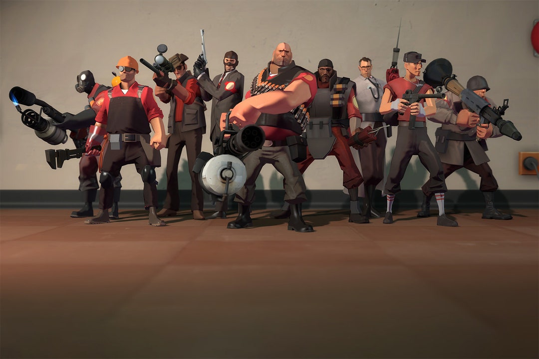 Team Fortress 2 V2 Game Poster, 20" X 30" & 24" X 36" - Etsy