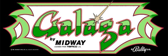 Galaga Arcade Marquee