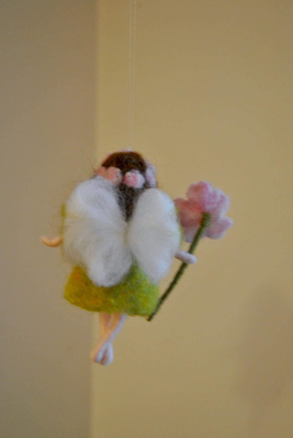 Small Spring Fairy Needle Felted home ornament/ Easter decor | Etsy