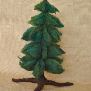 Fir Needle Felted Waldorf Inspired : Pine, Evergreen Tree - Etsy