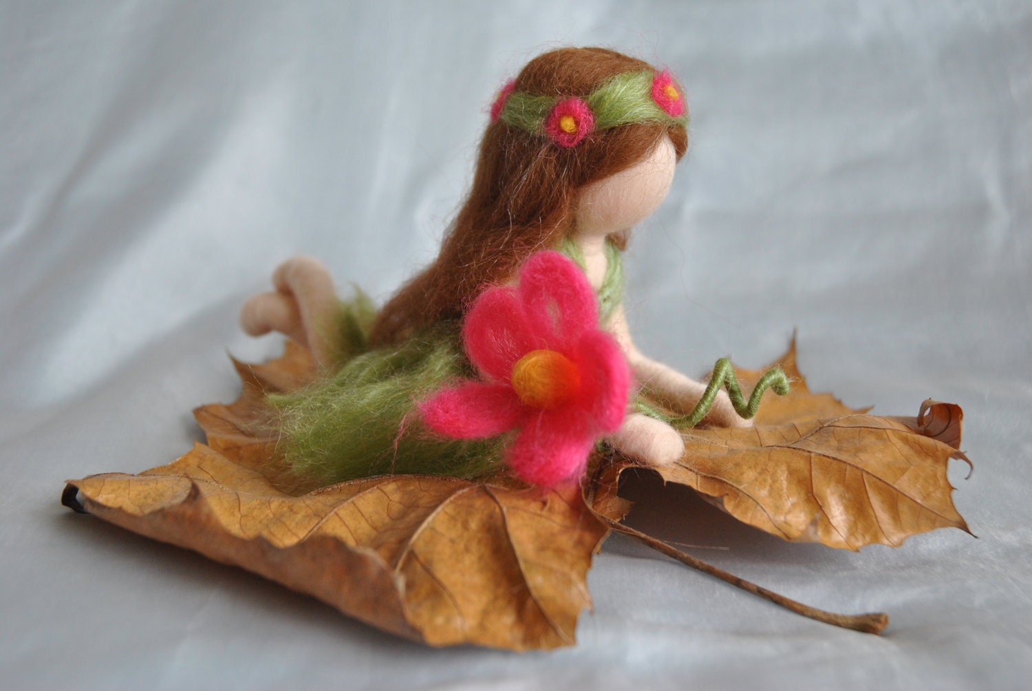 Waldorf Inspired Needle Felted Doll: Fairy of the Forest - Etsy Waldorf Inspired Needle Felted Doll: Fairy of the Forest - Etsy