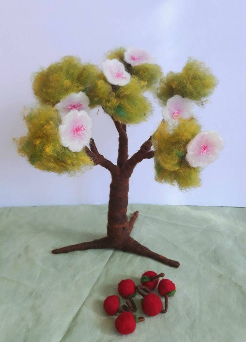 Waldorf Inspired Needle Felted Tree: Spring Apple Tree - Etsy Canada