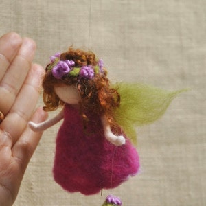 Small Spring Fairy Needle Felted Home Ornament/ Easter Decor :fairy in ...