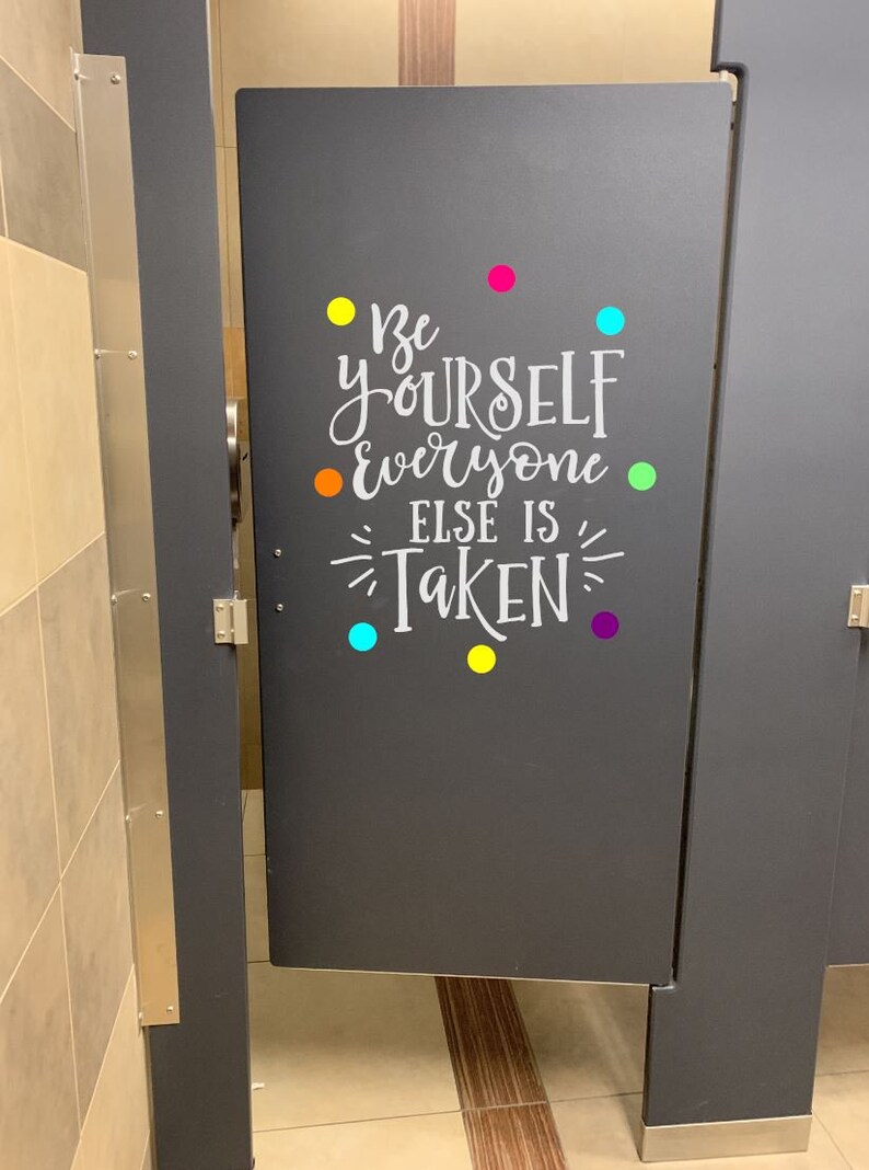 School Bathroom Stall Decals Bathroom Decals Vinyl Decals - Etsy