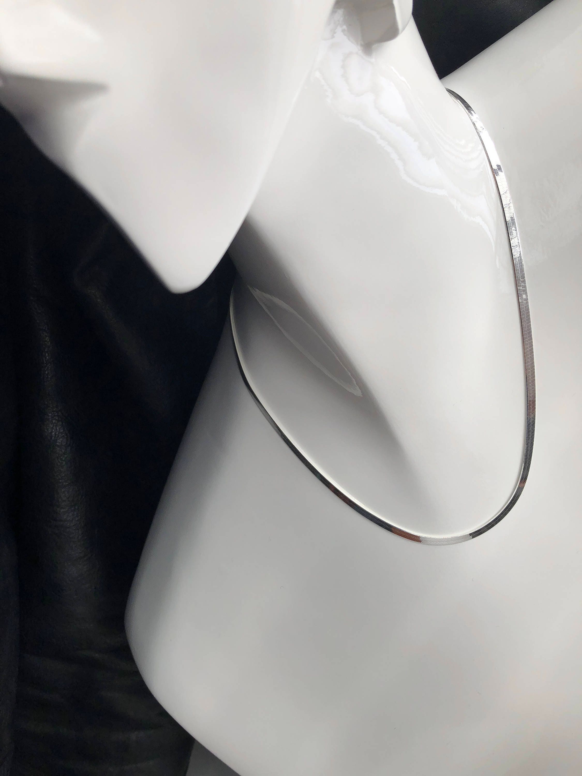 Silver Herringbone Chain - Etsy