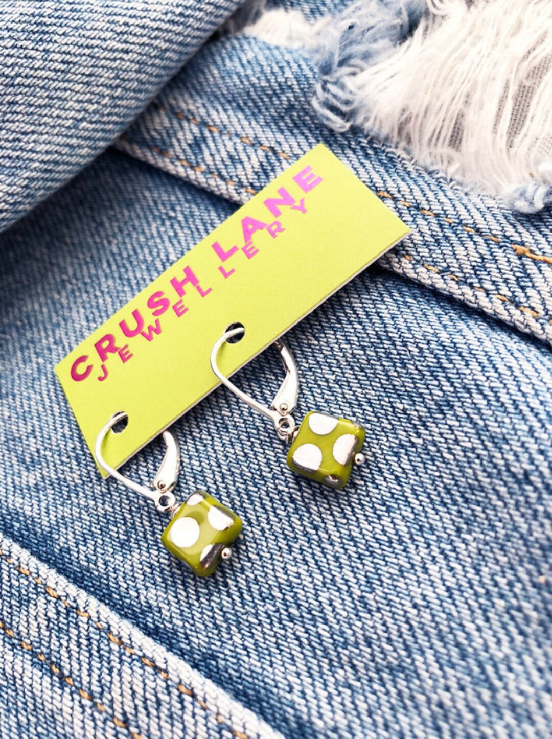 Chicklet Dangle Earrings - Etsy Canada