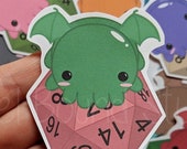 Chibi Cthulhu on d20 Stickers and Magnets | Etsy