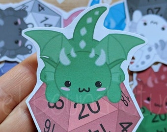 Chibi Cute Ball Python D20 Vinyl Sticker for Phone, Car, Tablet, Laptop ...