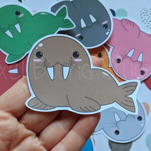 Chibi Walrus Stickers and Magnets - Etsy