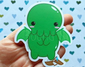 Cthulhu V1 Vinyl Decal Sticker H.P. Lovecraft the Call of - Etsy