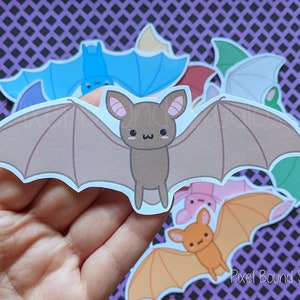 Chibi Bat Stickers and Magnets - Etsy