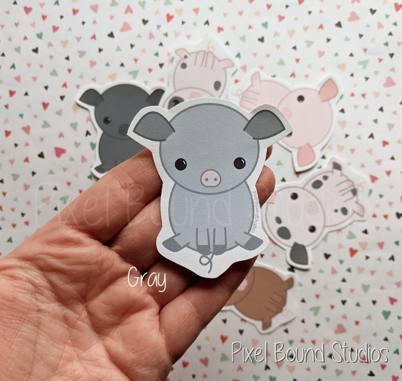 Chibi Piggy Stickers and Magnets - Etsy