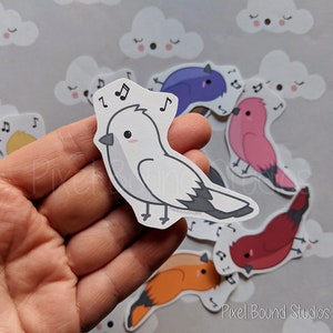 Chibi Songbird Stickers and Magnets - Etsy