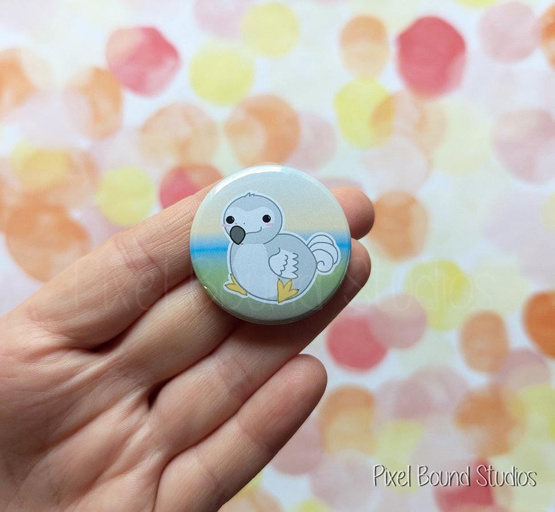 Chibi Cute Dodo Bird 1.5 Inch Button - Etsy
