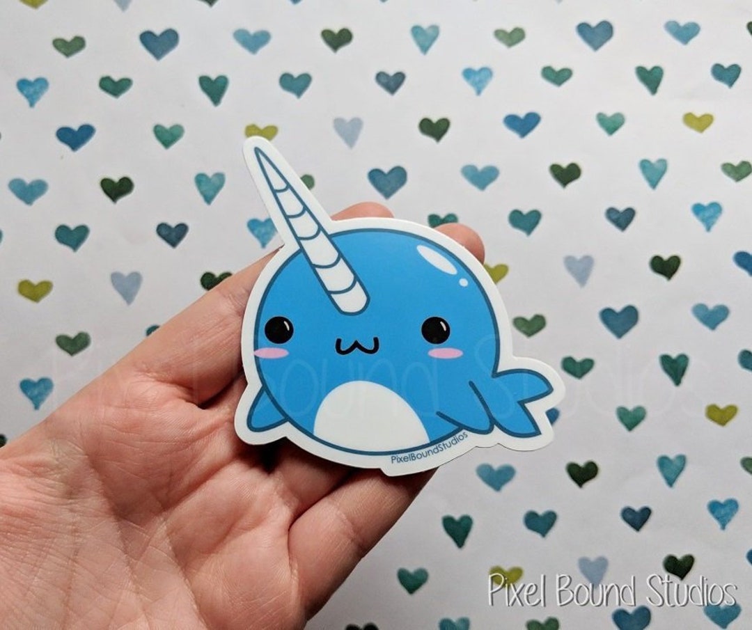 Narwhal Vinyl Sticker - Etsy