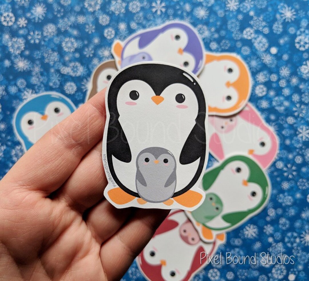 Chibi Penguin Stickers and Magnets - Etsy