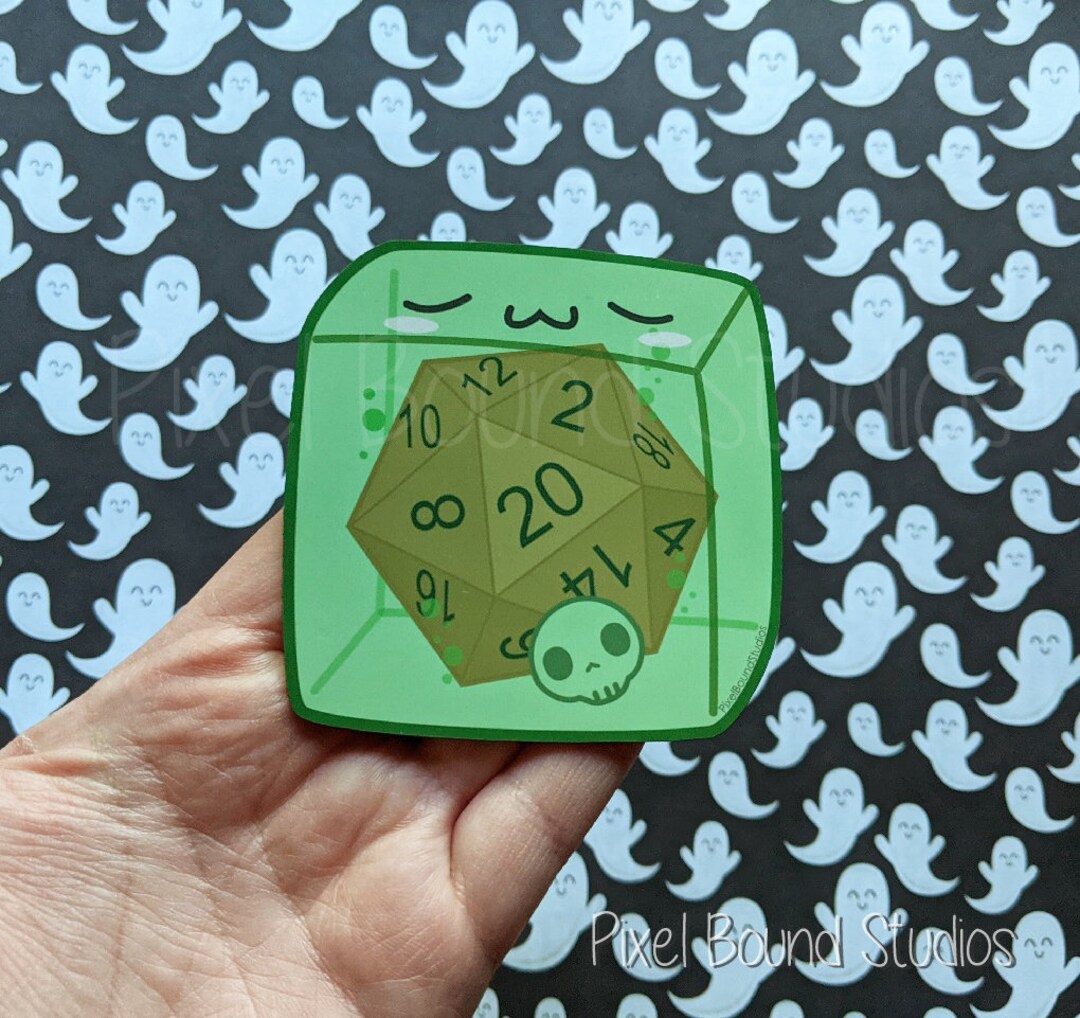 Kawaii Cute Gelatinous Cube Car Safe Magnet - Etsy