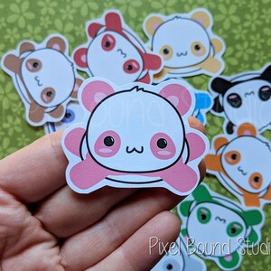 Chibi Panda Stickers and Magnets - Etsy