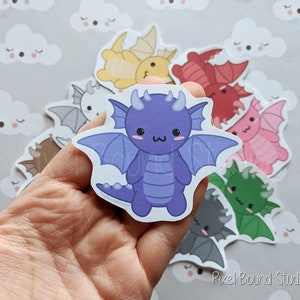Chibi Dragon Stickers and Magnets - Etsy