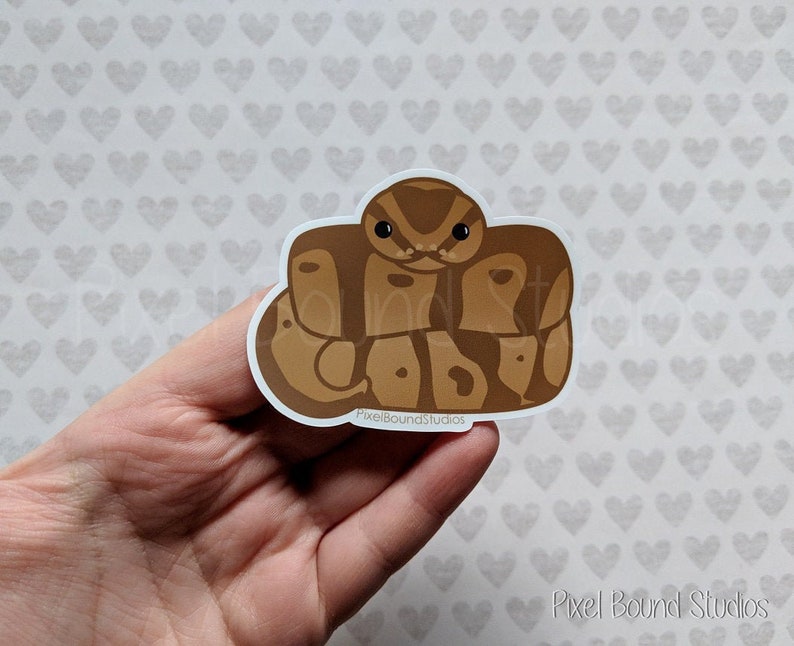 Ball Python Vinyl Sticker | Etsy