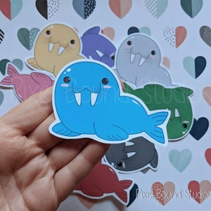 Chibi Walrus Stickers and Magnets - Etsy
