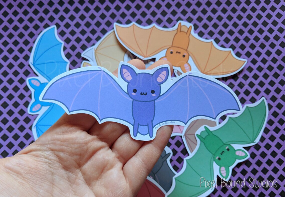 Chibi Bat Stickers and Magnets - Etsy UK