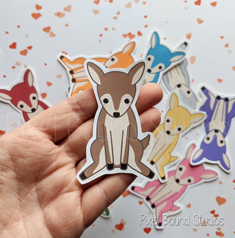 Chibi Doe Stickers and Magnets | Etsy
