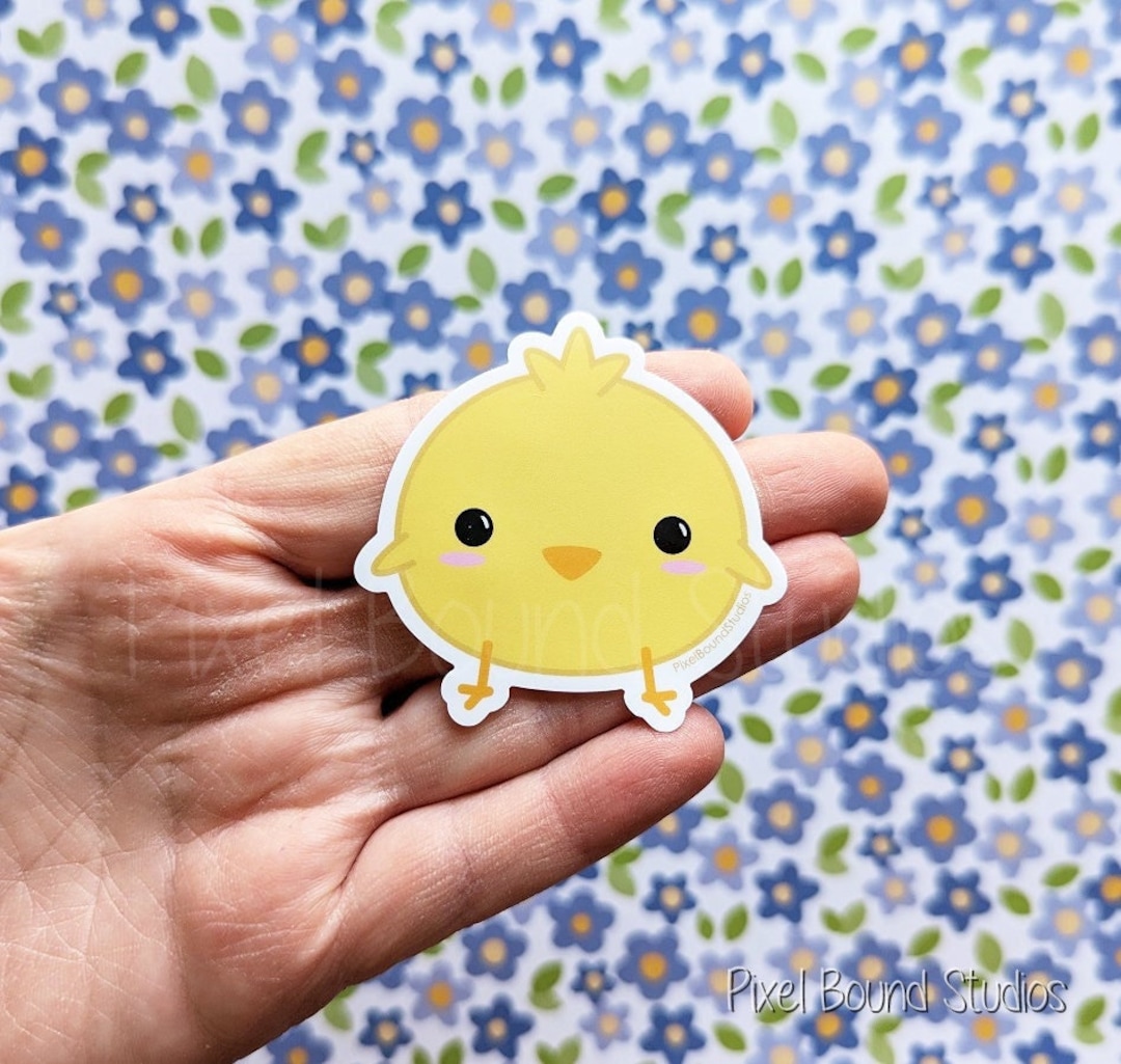 Chibi Cute Chick Vinyl Sticker for Phone, Car, Tablet, Laptop - Etsy