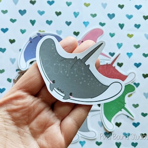Cute Kawaii Manta Ray Stickers and Magnets - Etsy