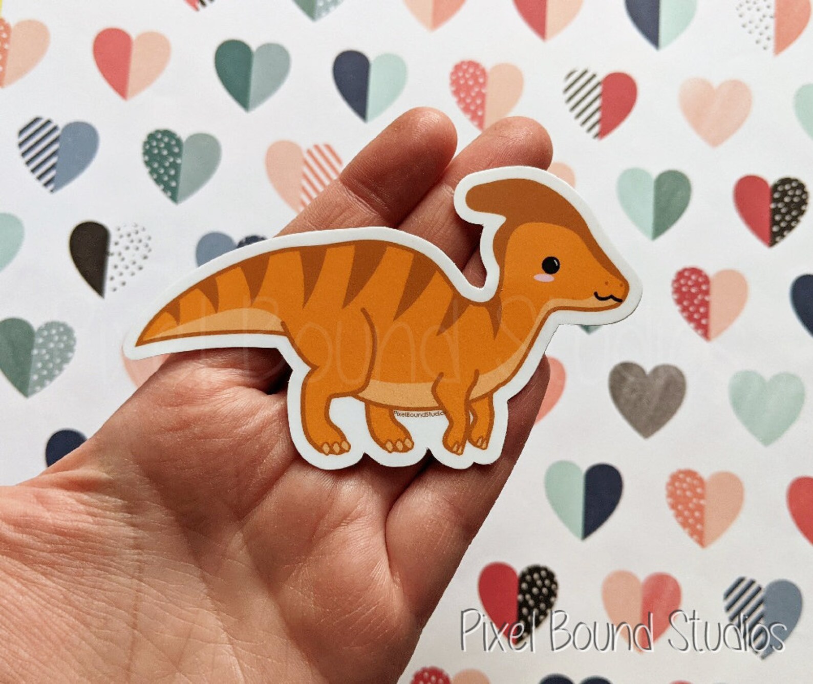 Chibi Cute Parasaurolophus Baby Dinosaur Vinyl Sticker for - Etsy Ireland