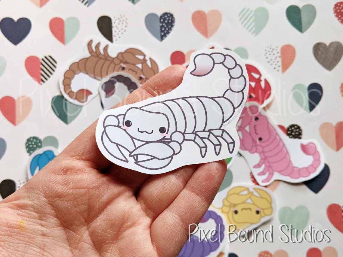 Scorpion Stickers and Magnets | Customizable Colors - Etsy