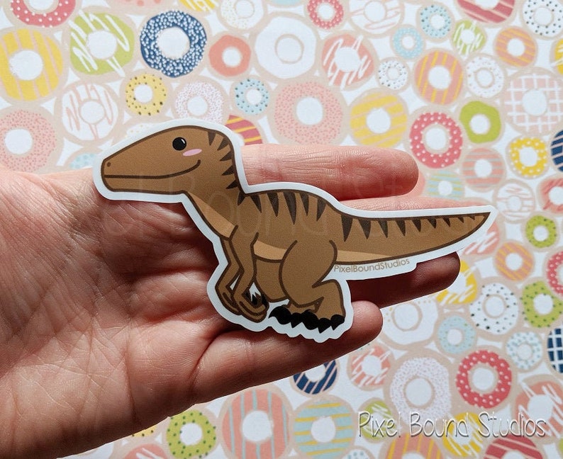 Chibi Utahraptor velociraptor Vinyl Sticker - Etsy