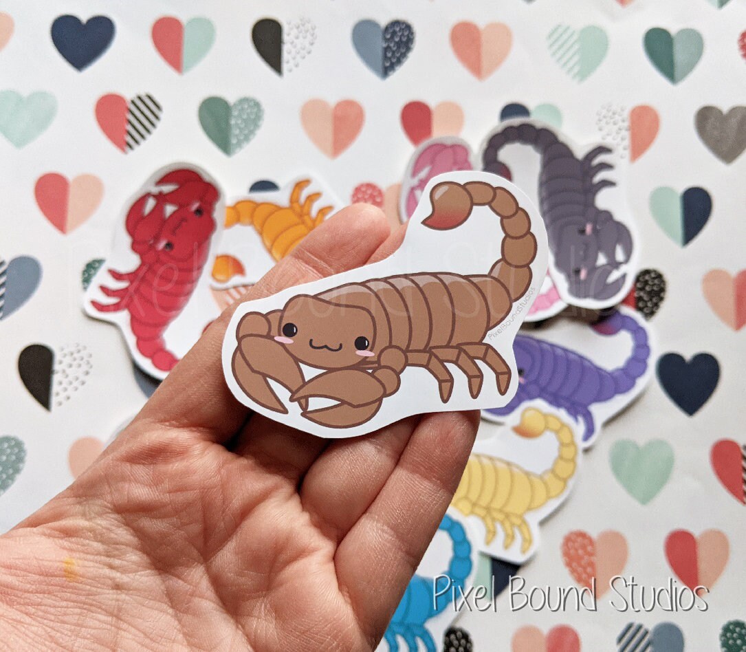 Chibi Scorpion Stickers and Magnets | Etsy