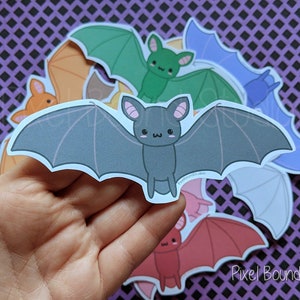 Chibi Bat Stickers and Magnets - Etsy