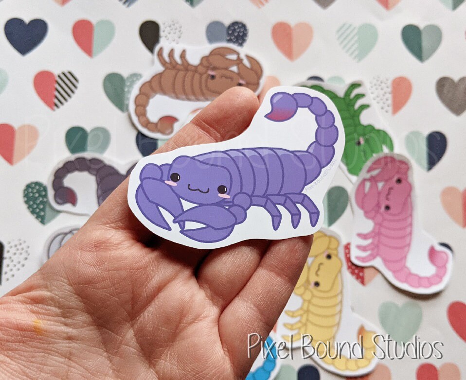 Chibi Scorpion Stickers and Magnets | Etsy