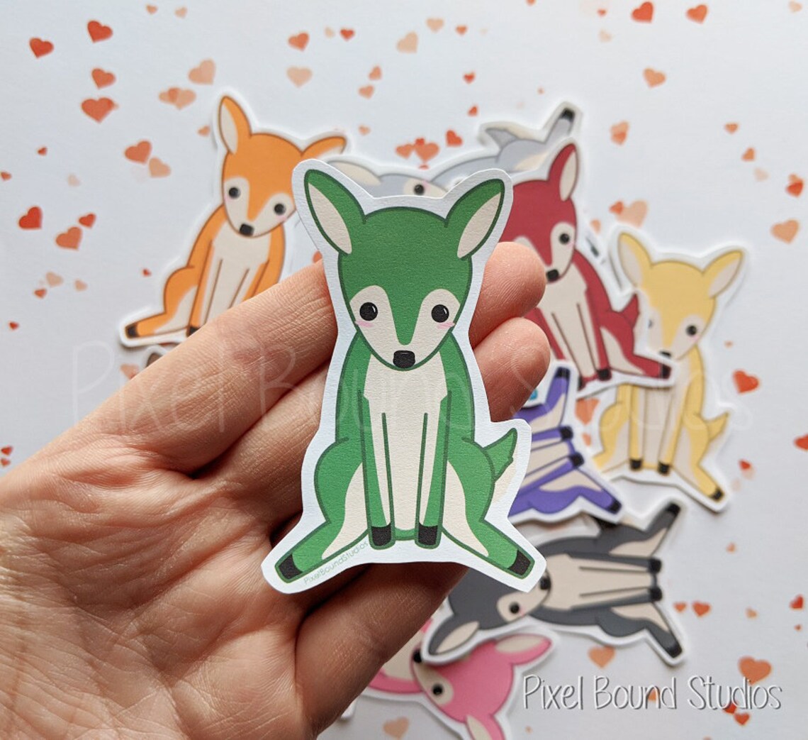 Chibi Doe Stickers and Magnets | Etsy