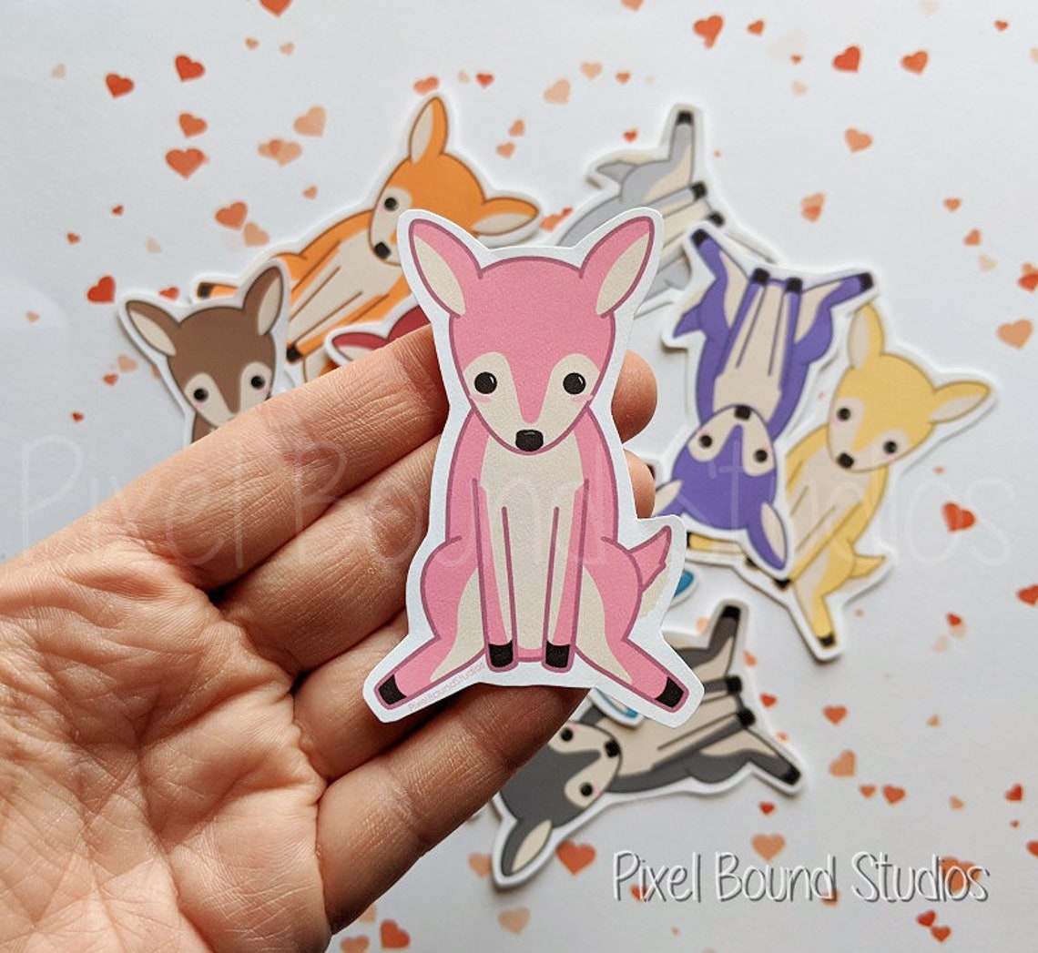 Chibi Doe Stickers and Magnets - Etsy