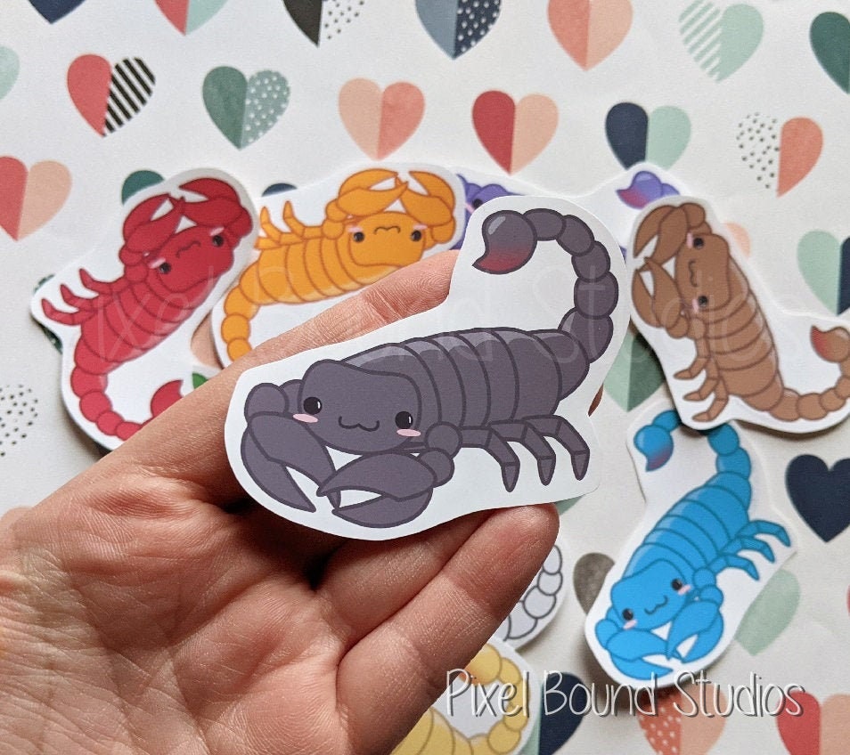 Chibi Scorpion Stickers and Magnets | Etsy