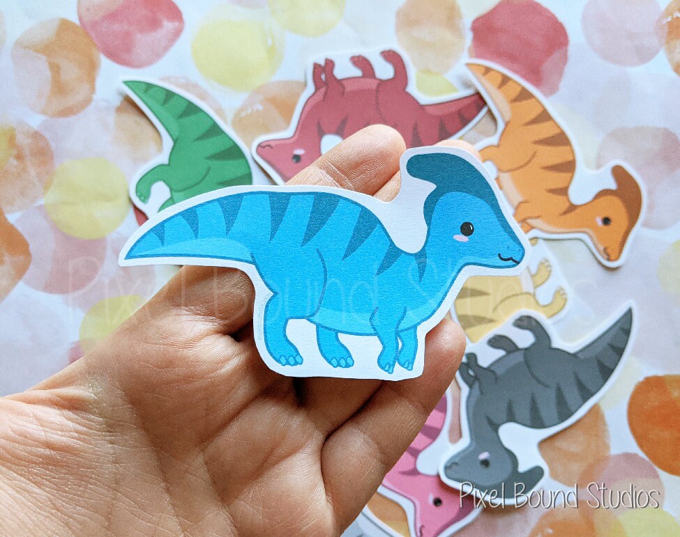 Chibi Parasaurolophus Stickers and Magnets - Etsy Denmark