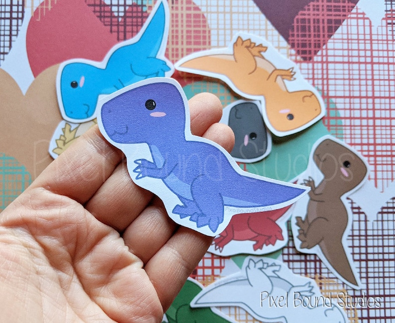 Chibi Tyrannosaurus Rex Stickers and Magnets | Etsy