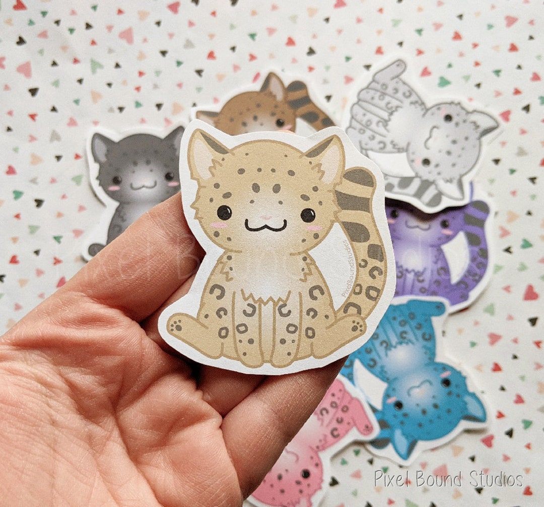 Chibi Leopard Stickers and Magnets - Etsy