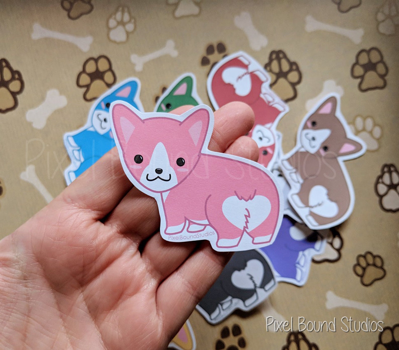 Chibi Corgi Stickers and Magnets - Etsy