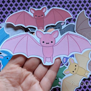 Chibi Bat Stickers and Magnets - Etsy