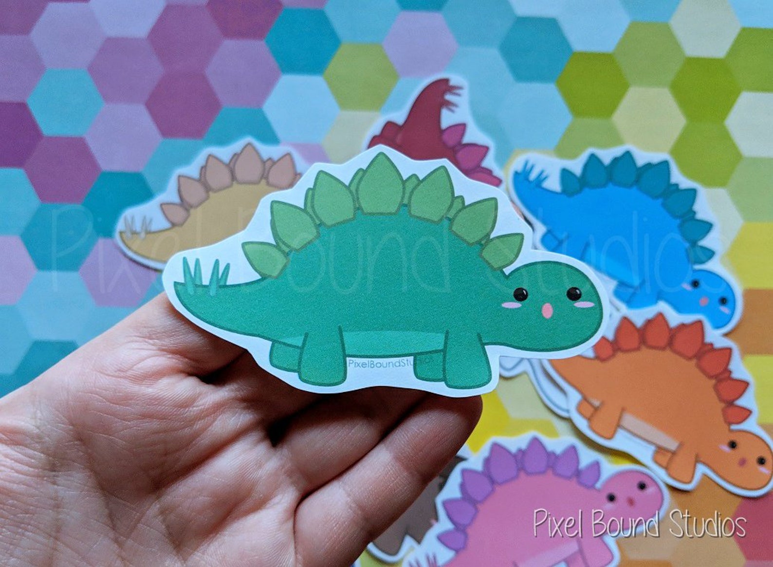 Chibi Stegosaurus Stickers and Magnets - Etsy
